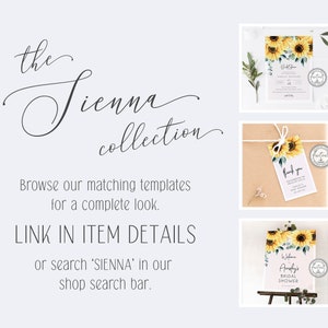 Sunflower Custom Sign Editable Template, Editable Sign, Sunflower ...