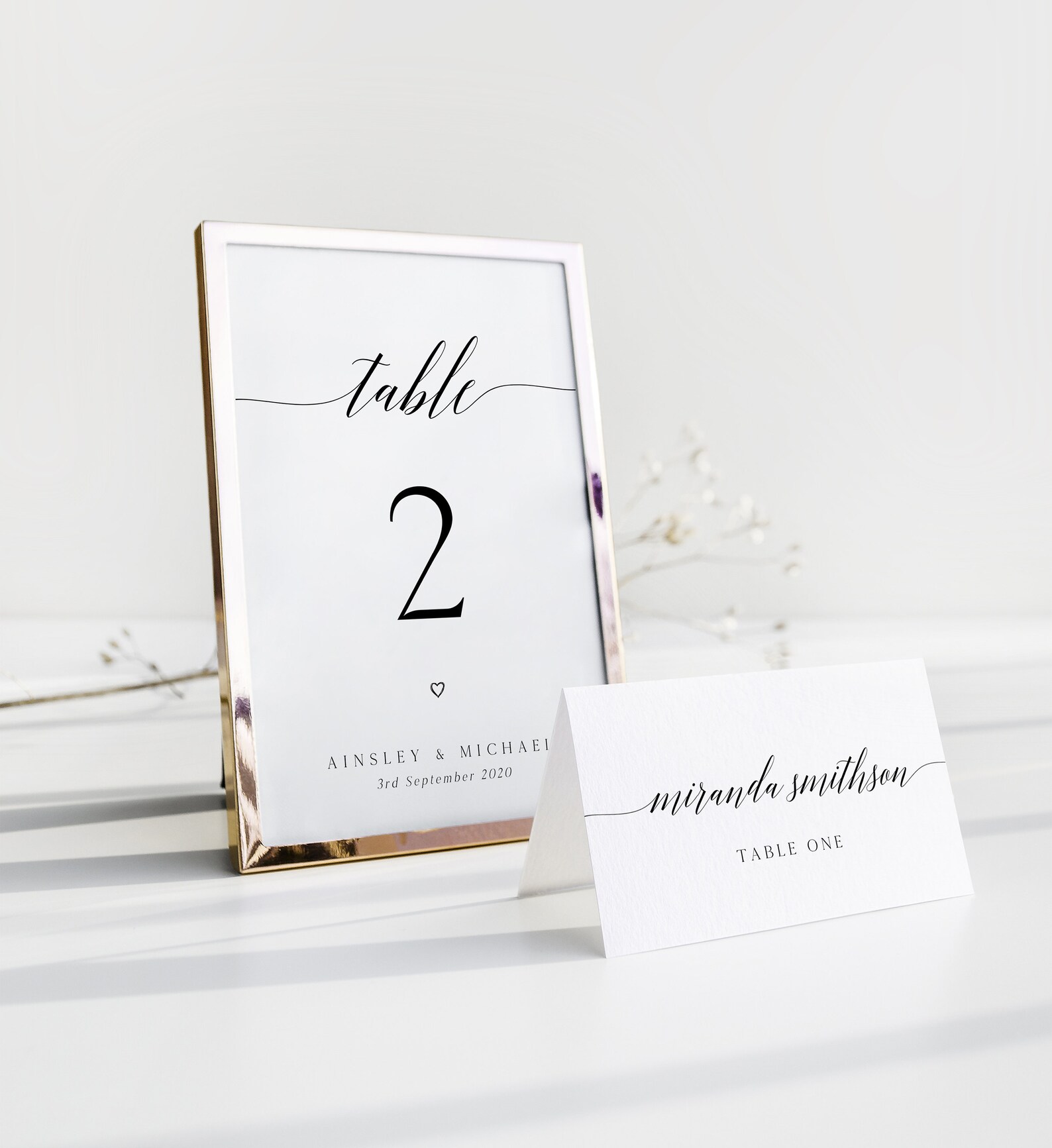 Rustic Wedding Place Cards & Table Numbers Editable Template - Etsy