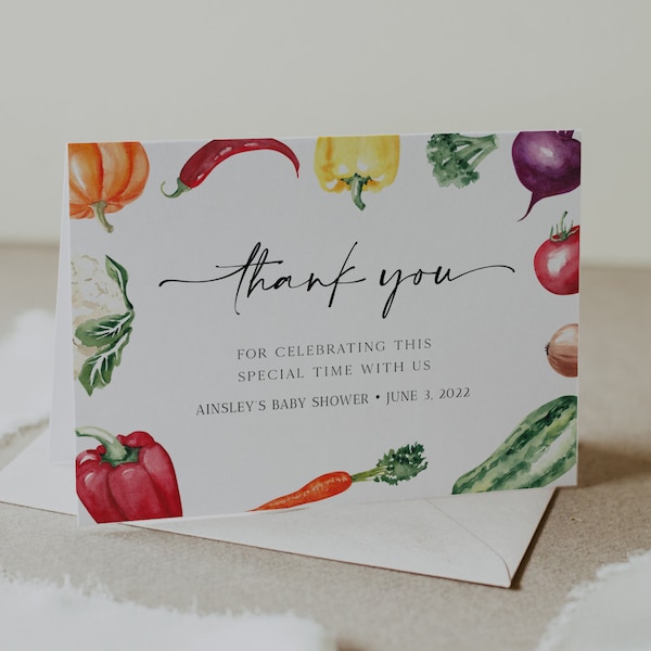Farmers Market Thank You Card - Etsy
