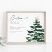 Holiday Christmas Custom Sign Template Christmas Tree - Etsy