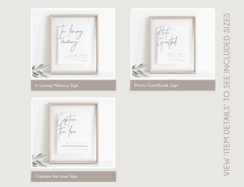 Minimalist Wedding Bundle Modern Wedding Template Bundle DIY - Etsy