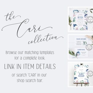 Ocean & Sea Welcome Sign Editable Template, Ocean Baby Shower Welcome ...