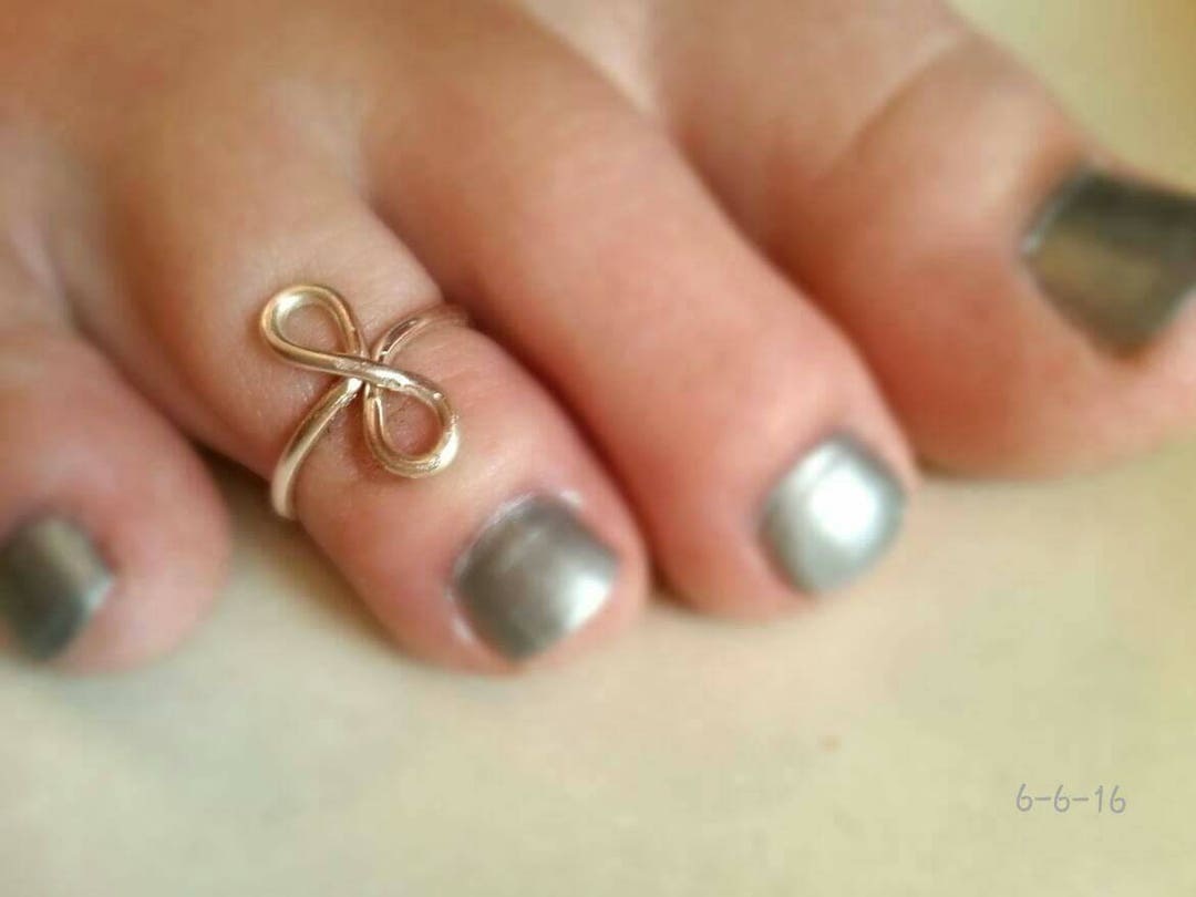 Infinity Toe Ring, Finger Ring, Adjustable Ring, Summer Jewelry ...