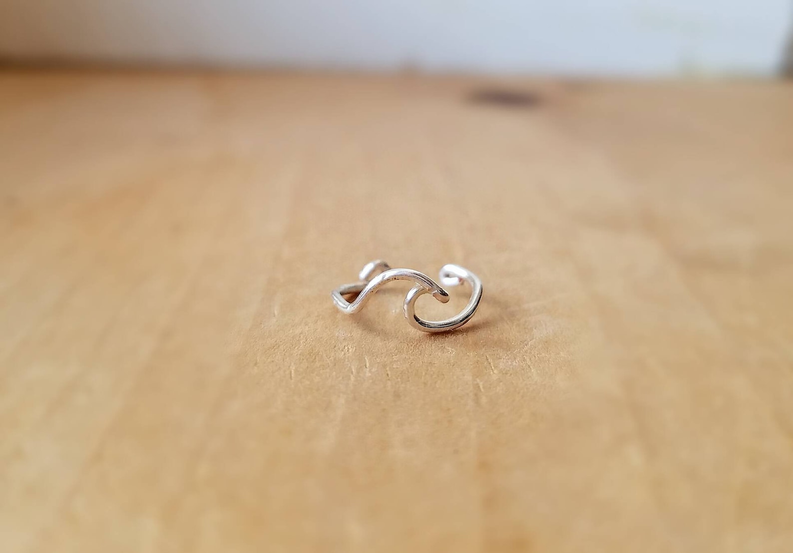 Wave Ear Cuff, Ocean Ear Wrap, Wire Faux Piercing, Beach Wave, Wire ...