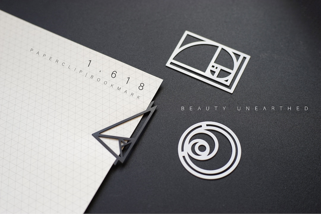 1.618 φ Beauty Unearthed - the Golden Ratio Paperclip | Bookmark - Etsy