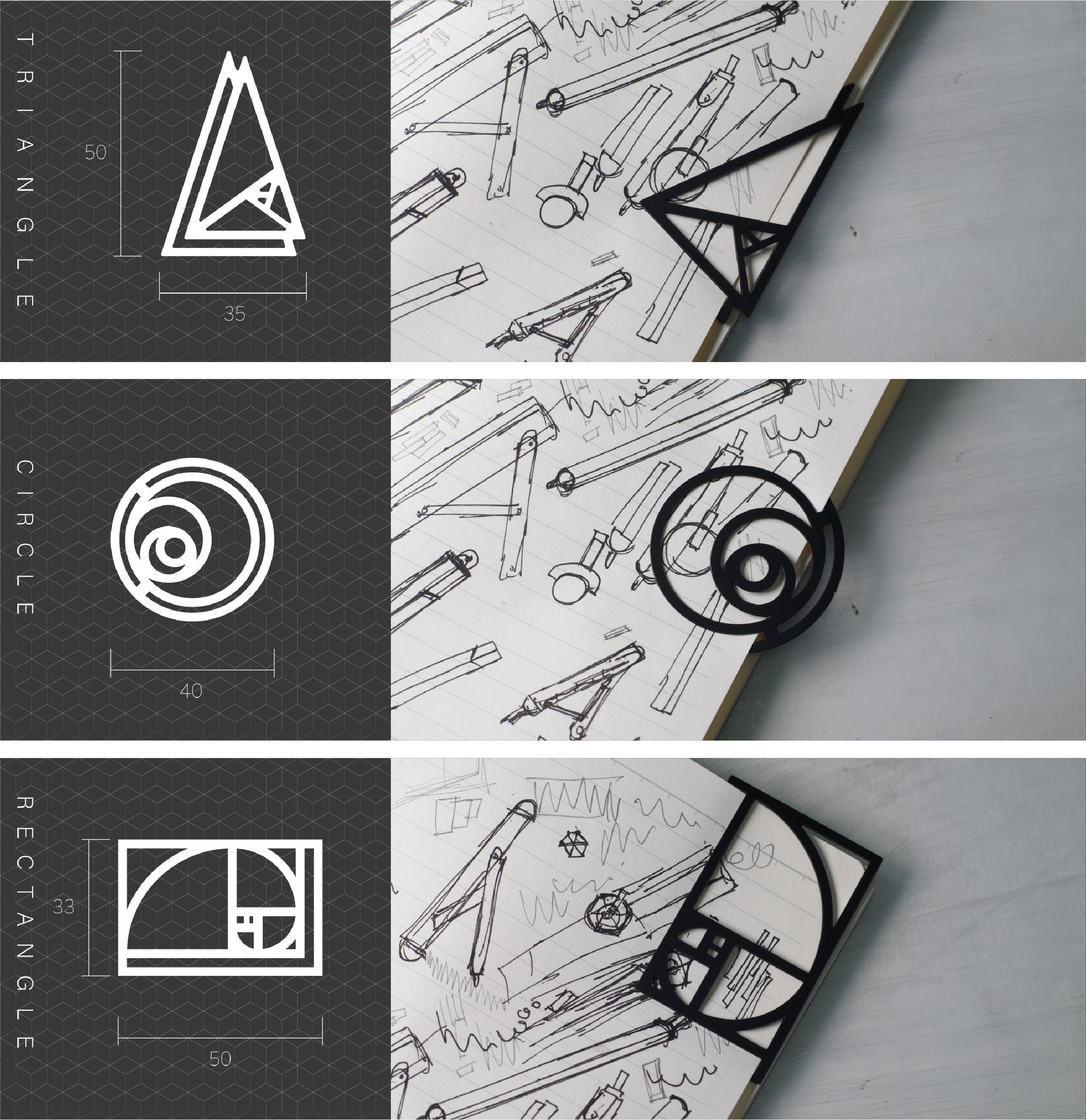 1.618 φ Beauty Unearthed - the Golden Ratio Paperclip | Bookmark - Etsy