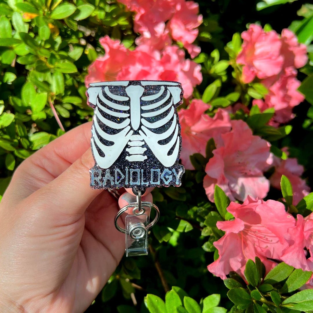 Radiology Rib Cage Badge Reel. Rad Tech, Badge Reels, Badge Holder ...