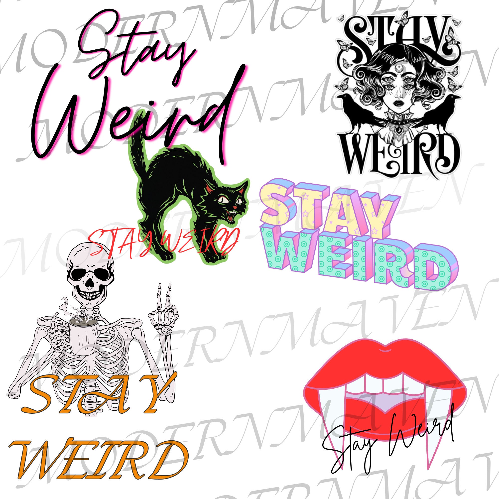 Stay Weird SVG File. Car Windshield, Decal, Sticker, Cricut - Etsy
