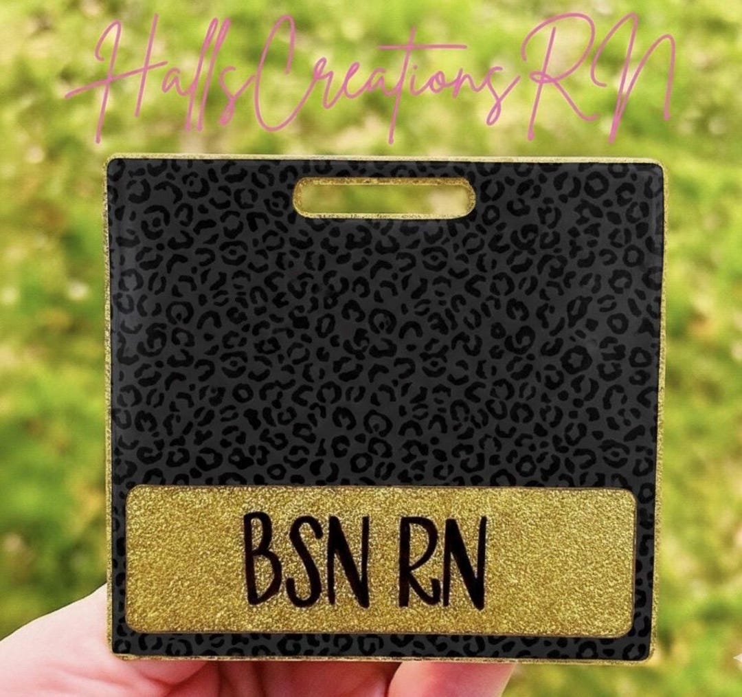 Black Leopard Print Badge Buddy | Glitter Badge Buddies | Badge ...