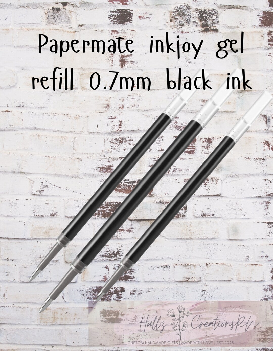 Ink Refill for Inkjoy Gel Pens. 7mm. Black. Glitter Pen, Refill, Custom ...
