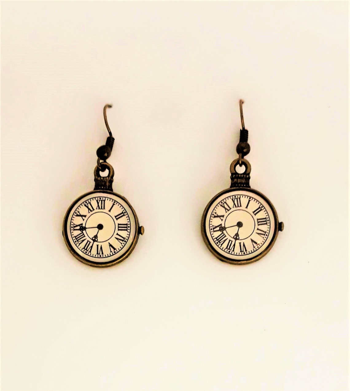 Pocket Watch Earrings Watch Face Earrings Steampunk - Etsy UK