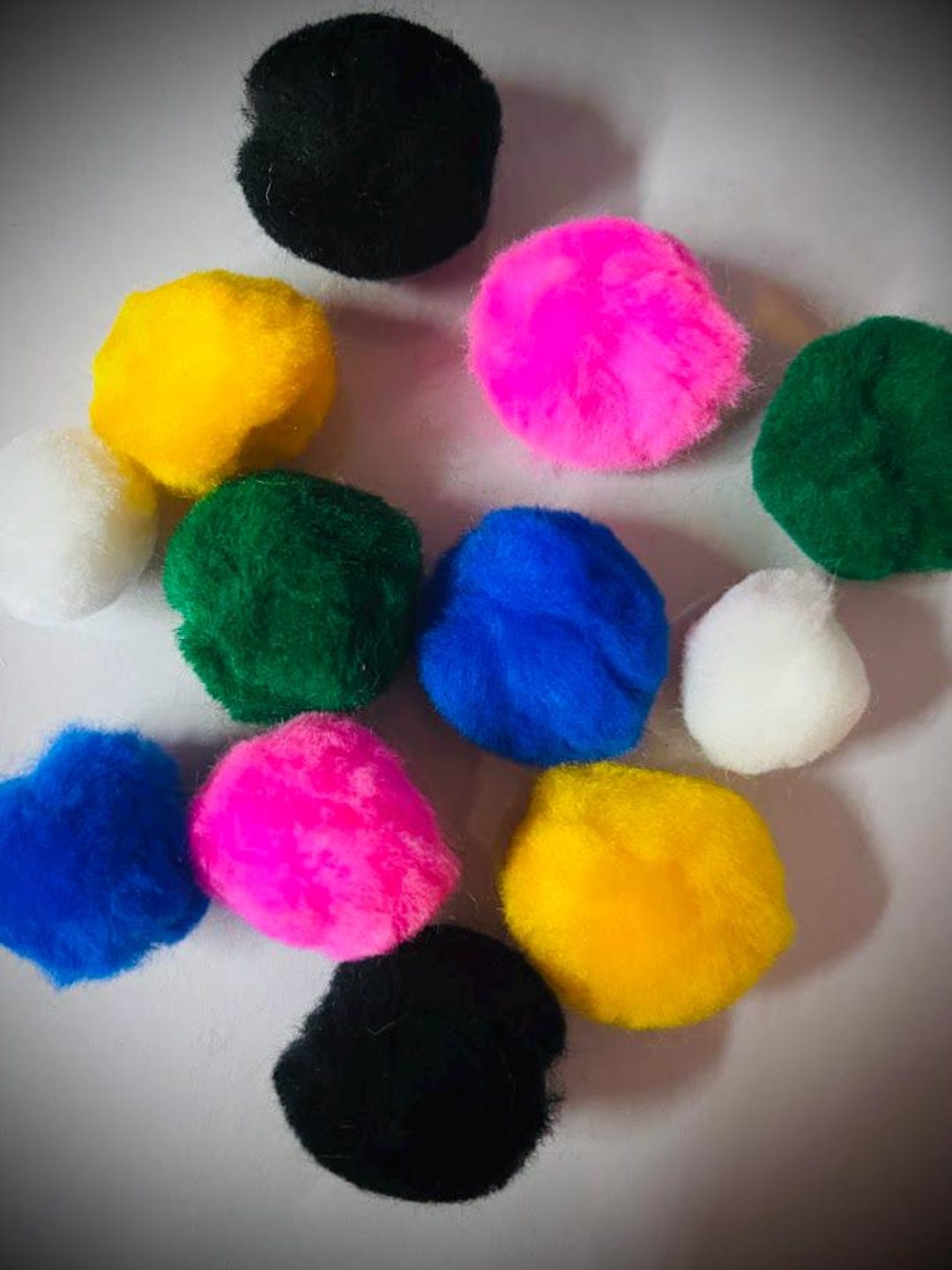 Craft Pom Poms Assorted Colors – Sensory Toys for Fine Motor Play ...