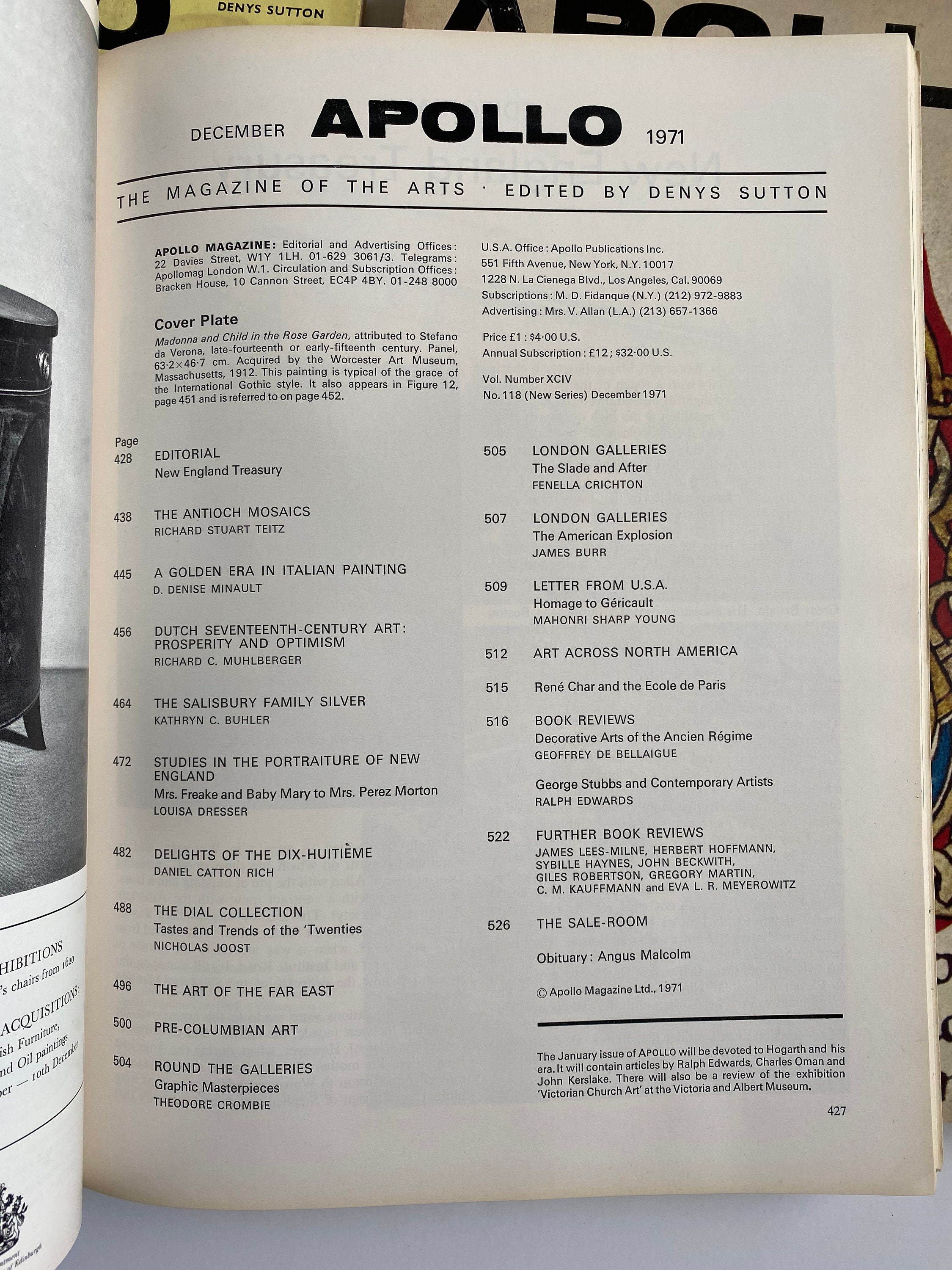 Vintage Apollo Art Magazines, Published 1971, Art and Antiques - Etsy