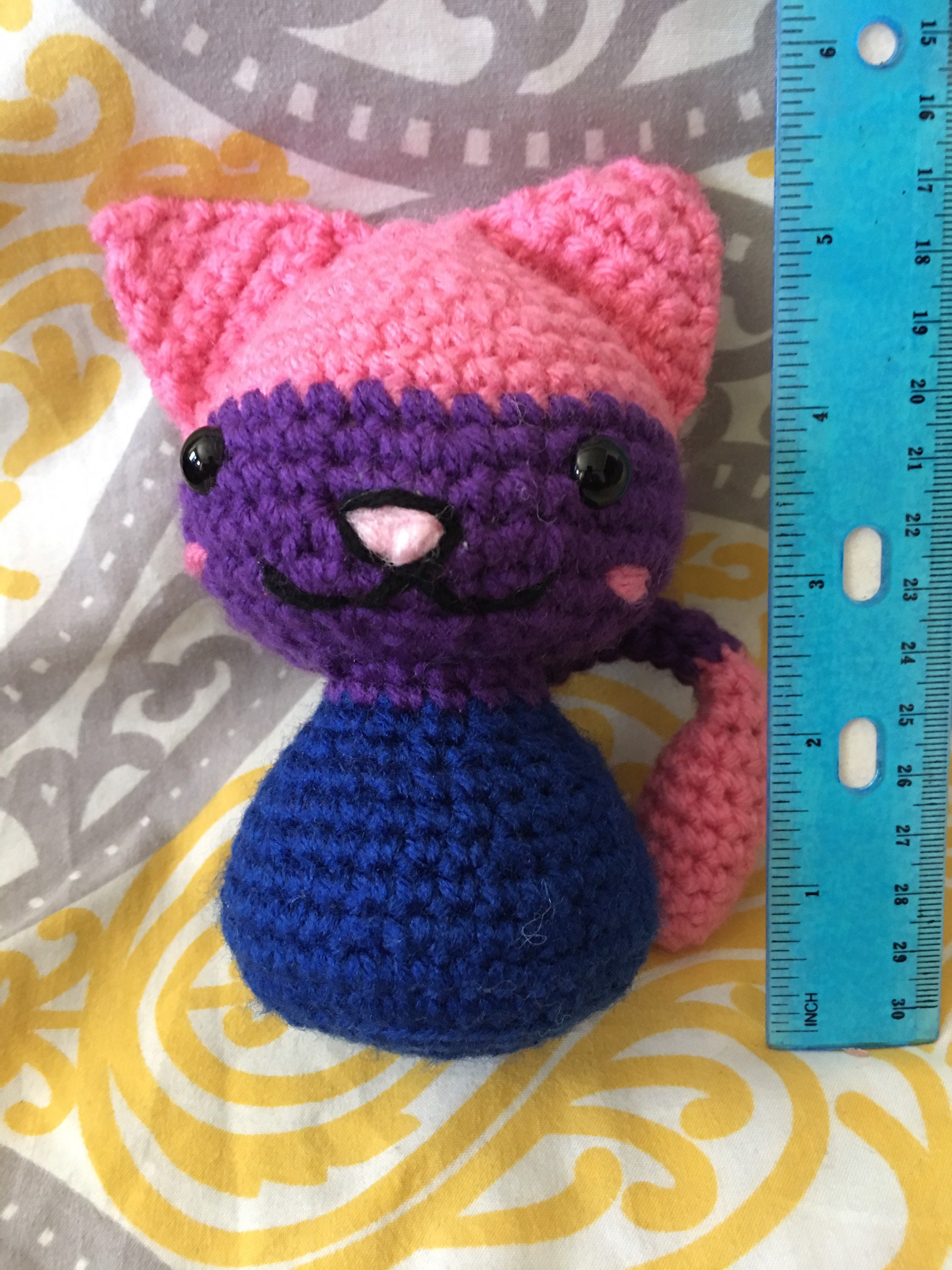 Bi Pride Kitty-mallow Crochet Cat Plushie - Etsy