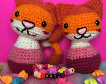 Aroace Pride Kitty-mallow Crochet Cat Plushie - Etsy