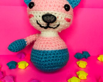 Aroace Pride Kitty-mallow Crochet Cat Plushie - Etsy