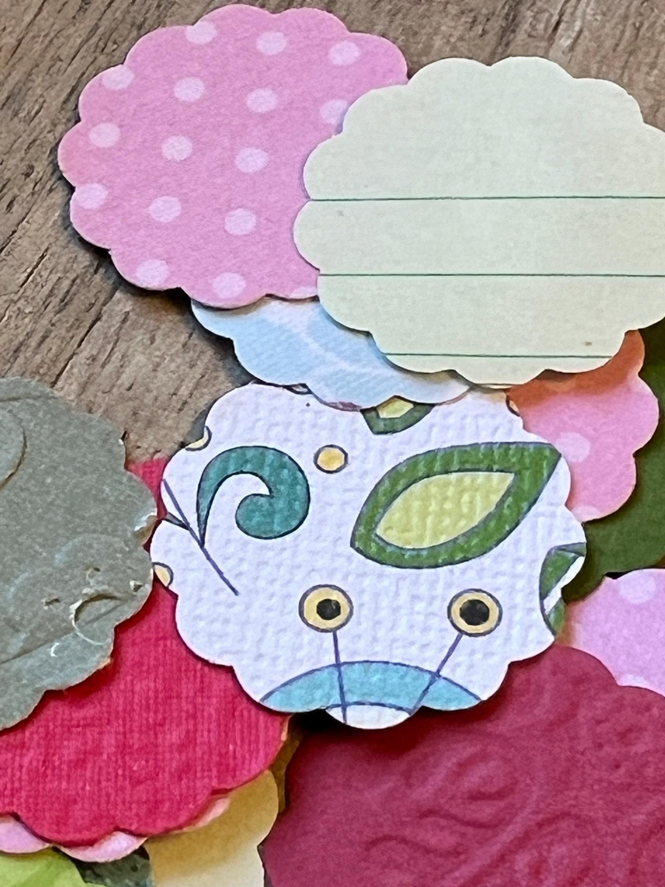 Scallop Circle Die Cuts- Set of 100- 1 Inch - Etsy