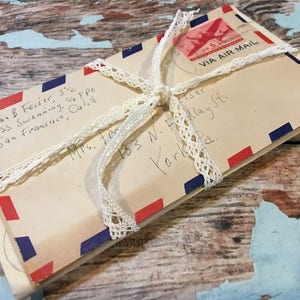 Vintage World War 2 Letters Set of 3 1945 Altered Art - Etsy