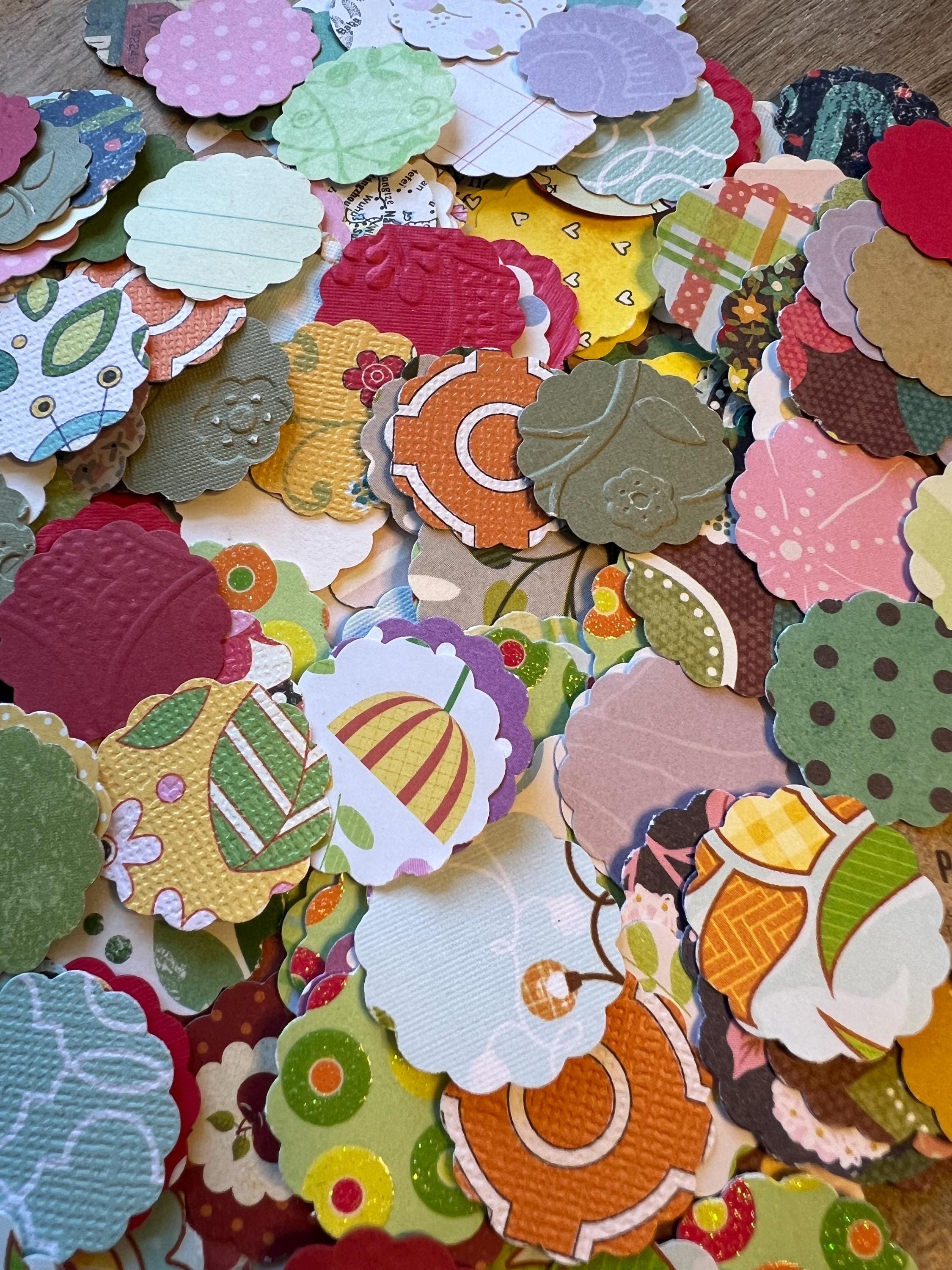 Scallop Circle Die Cuts- Set of 100- 1 Inch - Etsy
