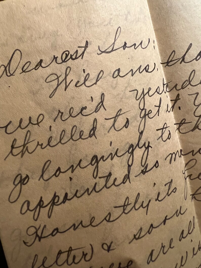 Vintage World War 2 Letters Set of 3 1945 Altered Art - Etsy