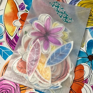 Floral Fodder - Collage- Watercolor- 20 Pieces - Etsy