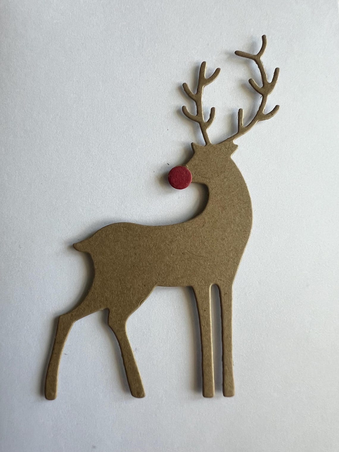 Reindeer Christmas Cards /set of 4 - Etsy