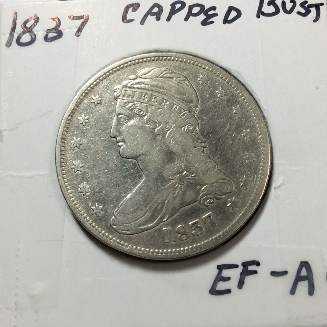 1937 Capped Bust Silver Half Dollar - Etsy