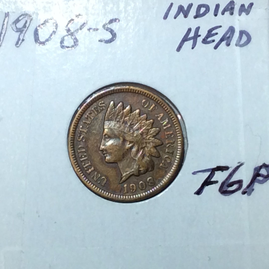 Authentic 1908-S Indian Head Penny With Super Details and - Etsy