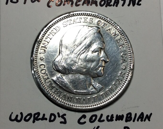 1892 Silver World's Columbian Exposition Half Dollar. This Was the Very ...