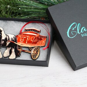 Gypsy Cob Dray Horse Ornament, Gypsy Vanner Ornaments, Gypsy Horse ...