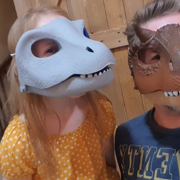 Dino Mask 3d - Etsy
