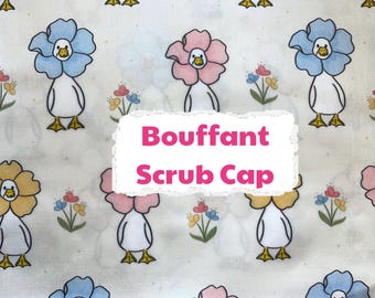 Cats on Bookshelves, Women’s Bouffant Surgical Scrub Caps, Scrub Hat ...