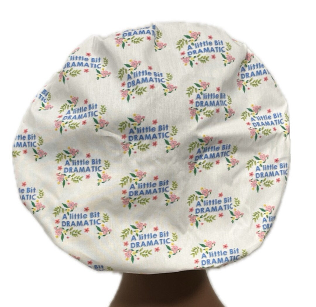 Dramatic, Funny Scrub Cap, Womens Bouffant Scrub Cap, Scrub Hats for ...