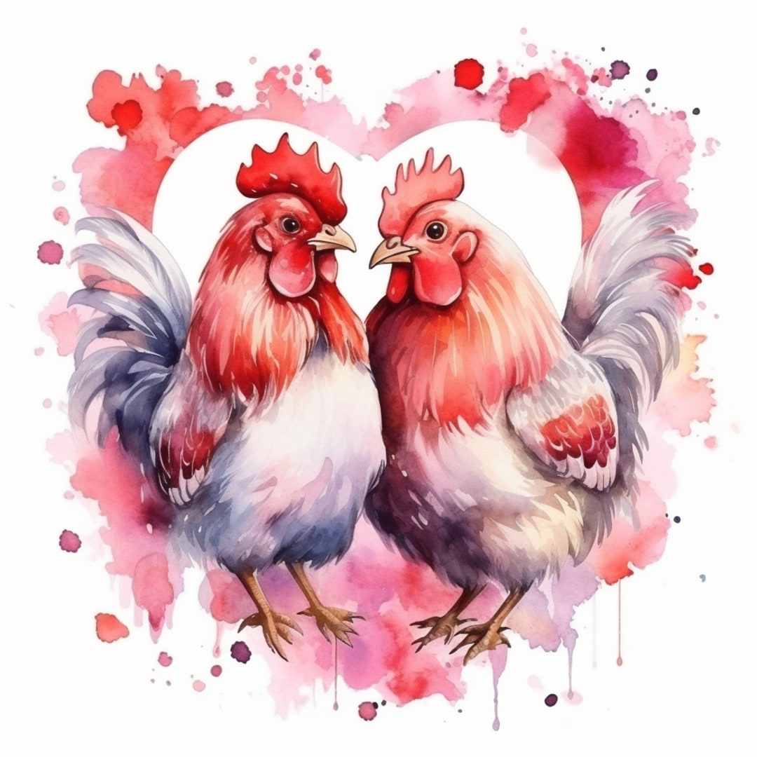 Chickens, Colorful Chickens PNG. Floral Chickens PNG. Chicken , Chicken ...