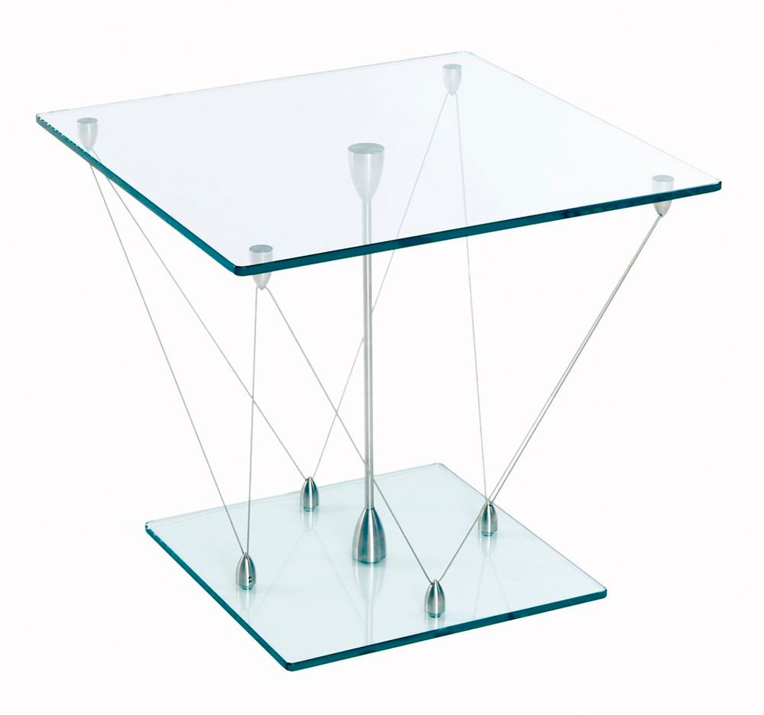Tensegrity Glass and Wire Coffee Table - Etsy