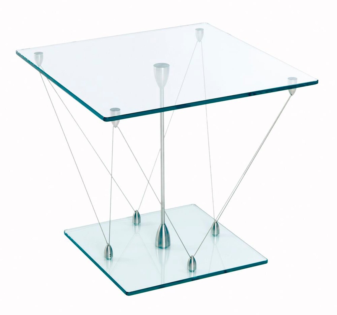 Tensegrity Glass and Wire Coffee Table - Etsy