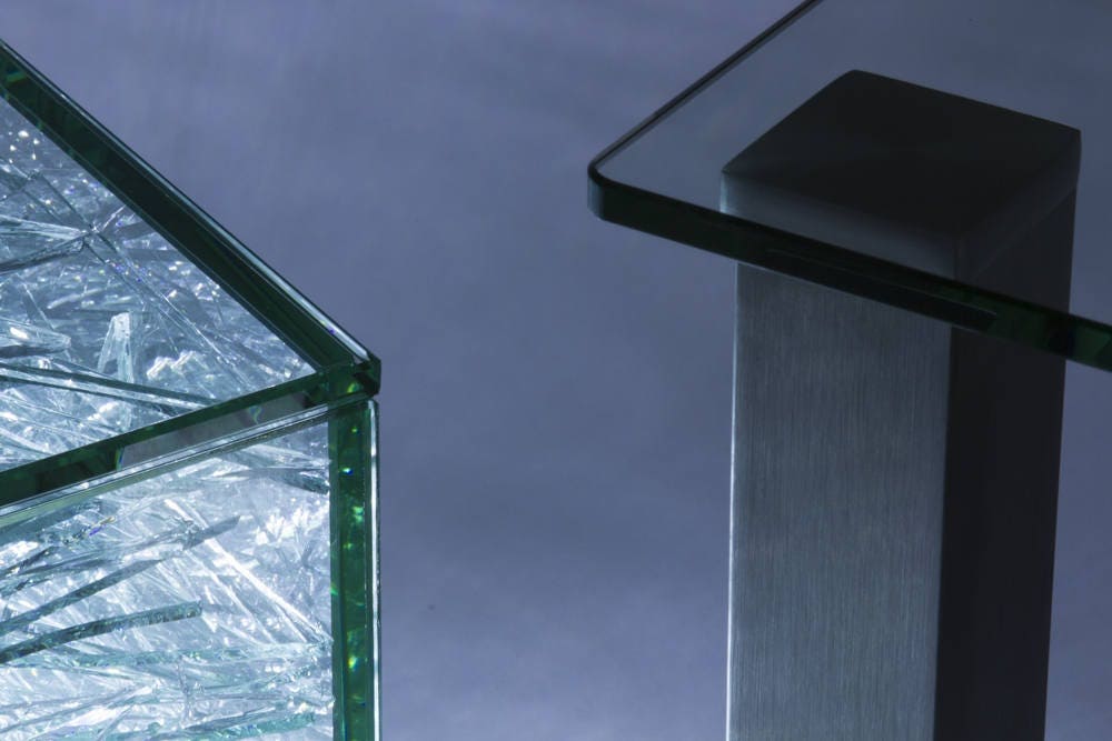 Futureglass Cube LED Table Light - Etsy