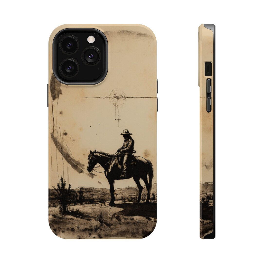 Cowboy Roping the Moon iPhone Magsafe Tough Cases - Etsy