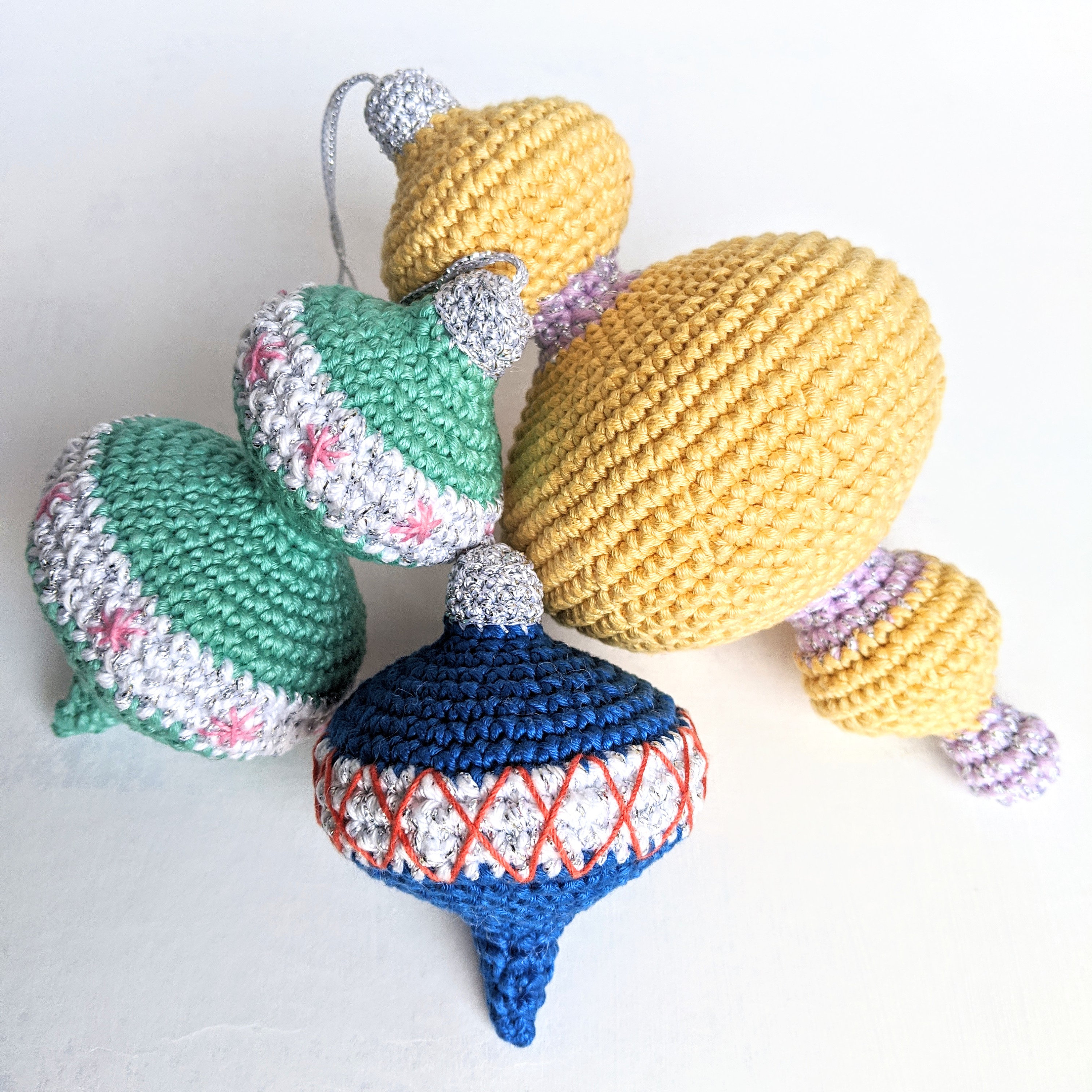 PATTERN US Terminology Vintage Christmas Baubles Set Crochet Pattern - Etsy