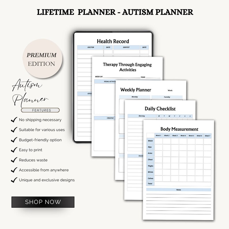 Neurodiversity Daily Planner for Autism Awareness and Support - Etsy