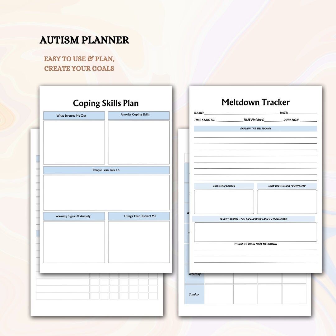 Neurodiversity Daily Planner for Autism Awareness and Support - Etsy
