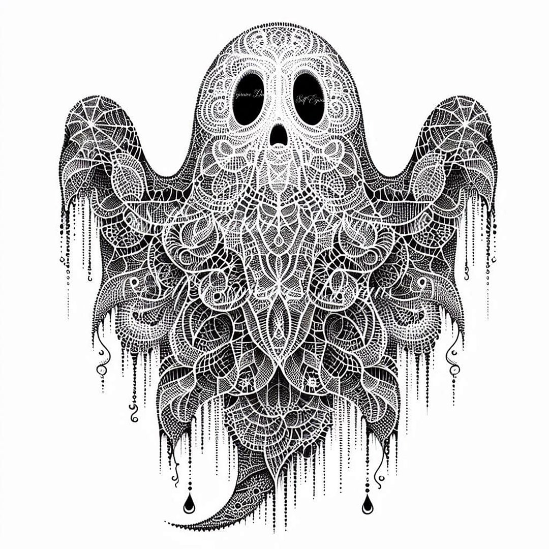Cute Ghost Lace Digital Design PNG, Halloween Boo Lace - Etsy