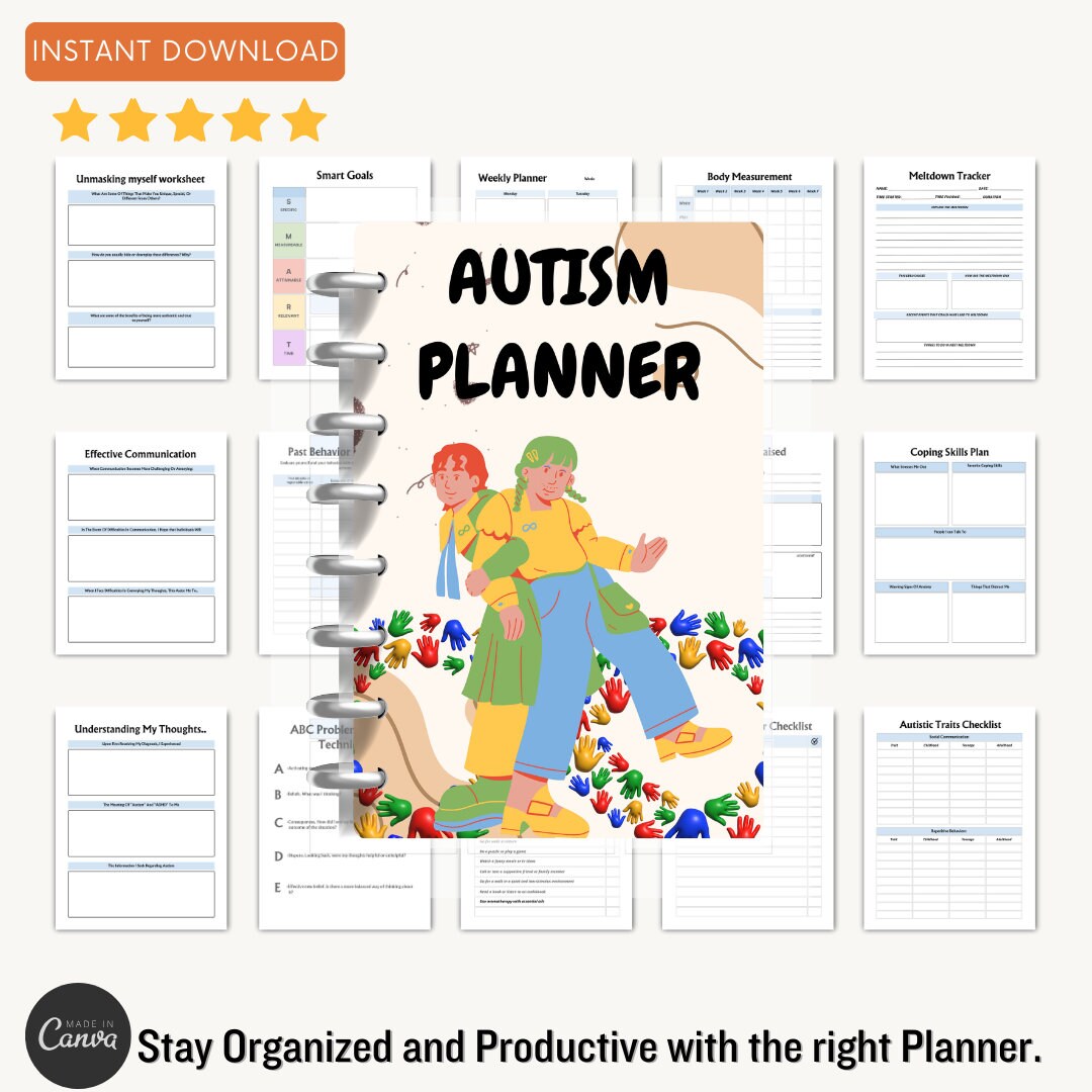 Neurodiversity Daily Planner for Autism Awareness and Support - Etsy