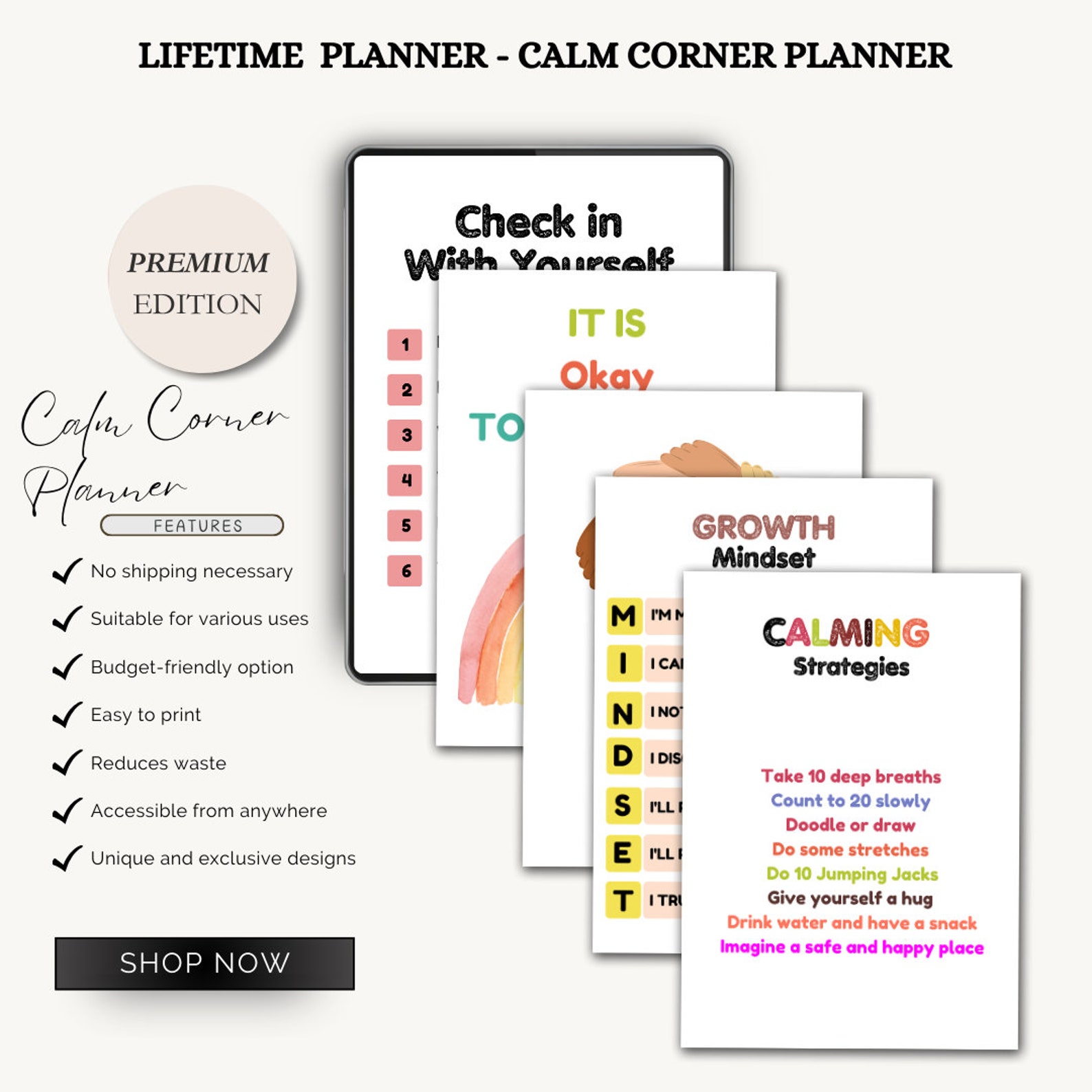 Calm Corner Art Print, Meditation Wall Decor, Tranquil Space Poster ...