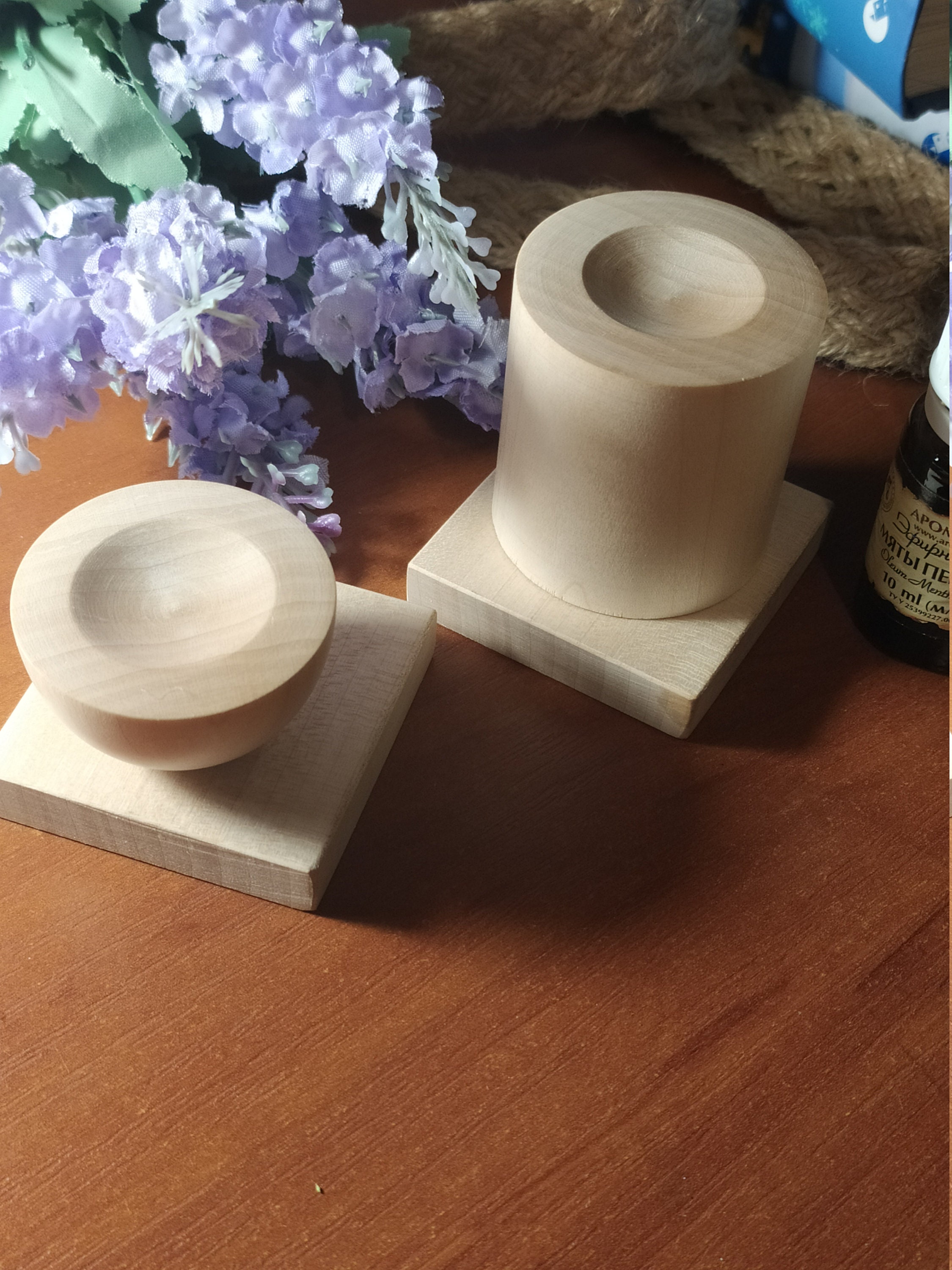 Wooden Essential Oil Diffusers. the Set of Hemispherical and - Etsy