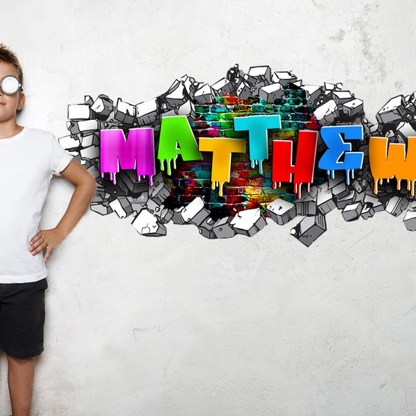 Name Wall Decal - Etsy