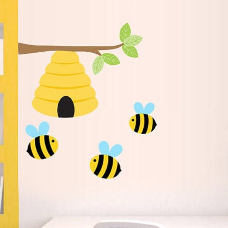 Bee Wall Decal - Etsy