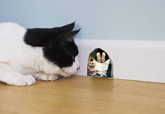 Mouse Hole Decal Mouse Sticker Baseboard Sticker Mouse Door - Etsy