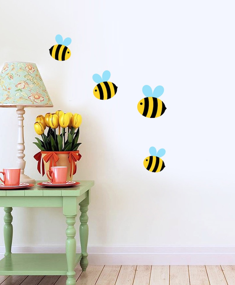 Bee Wall Decal Decor Bumble Bee Beehive Decal Tree Branch - Etsy