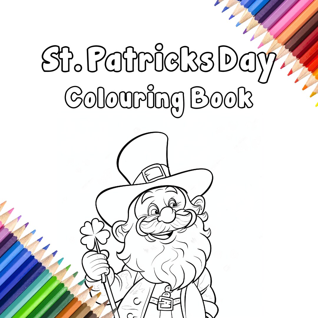 St Patricks Coloring Pages - 25 Fun Instant Download Colouring for Kids ...